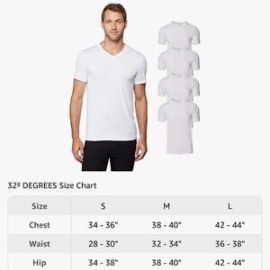 32 Degrees | Shirts | Nwt 32 Degrees 4 Pack Cool Vneck Tshirt Antiodor ...